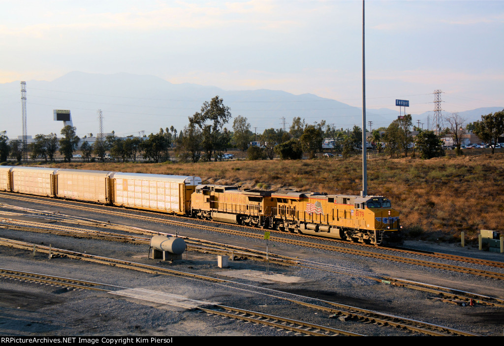 UP 8179 Autorack Leaving Colton